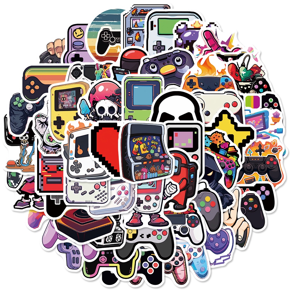 110Pcs/Set Funny Gamepad Series A Stickers Waterproof DIY Fashion ...