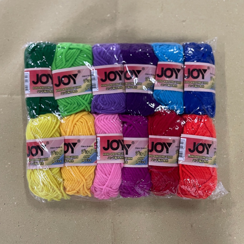 Joy Hand Knitting Yarn 12 Colors | Mr. Paper | Shopee Philippines