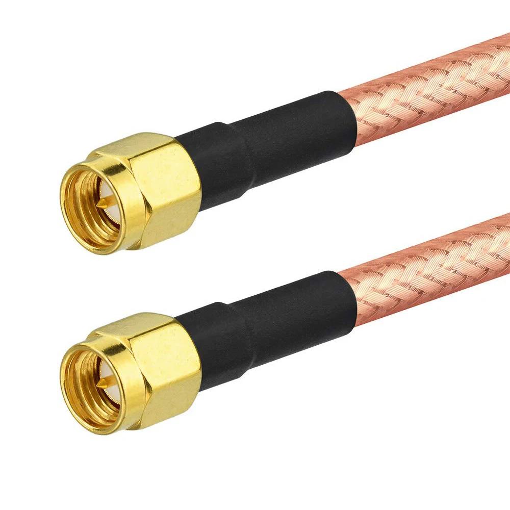 1pcs RG142 SMA Male Plug to SMA Male Plug RF Coaxial Connector Pigtail Jumper Cable | Shopee ...