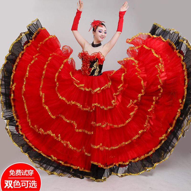 Adult female opening dance dress Spanish bullfight dance dress new ...