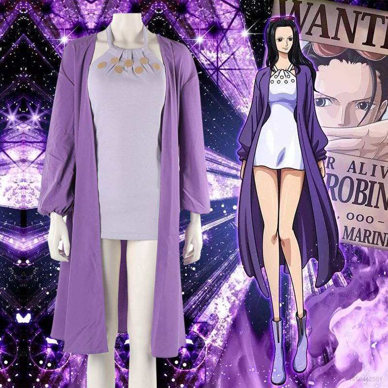 ONE PIECE STAMPEDE Cosplay Nico Robin Dress Coat Costume Set Anime ...