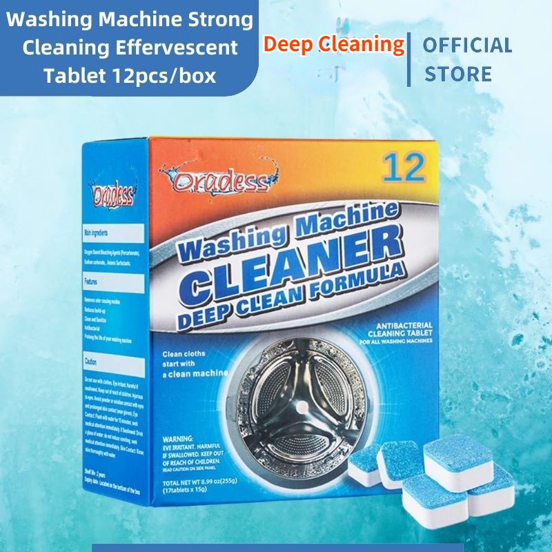 12pcs/box Ms Clean Washing Machine Cleaner Laundry Deep Cleaning ...