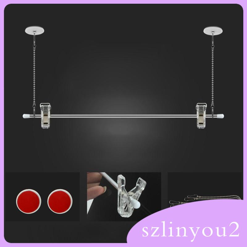 [szlinyou2] Ceiling Sign Hanger Rod Ceiling Sign Holder for Banners ...