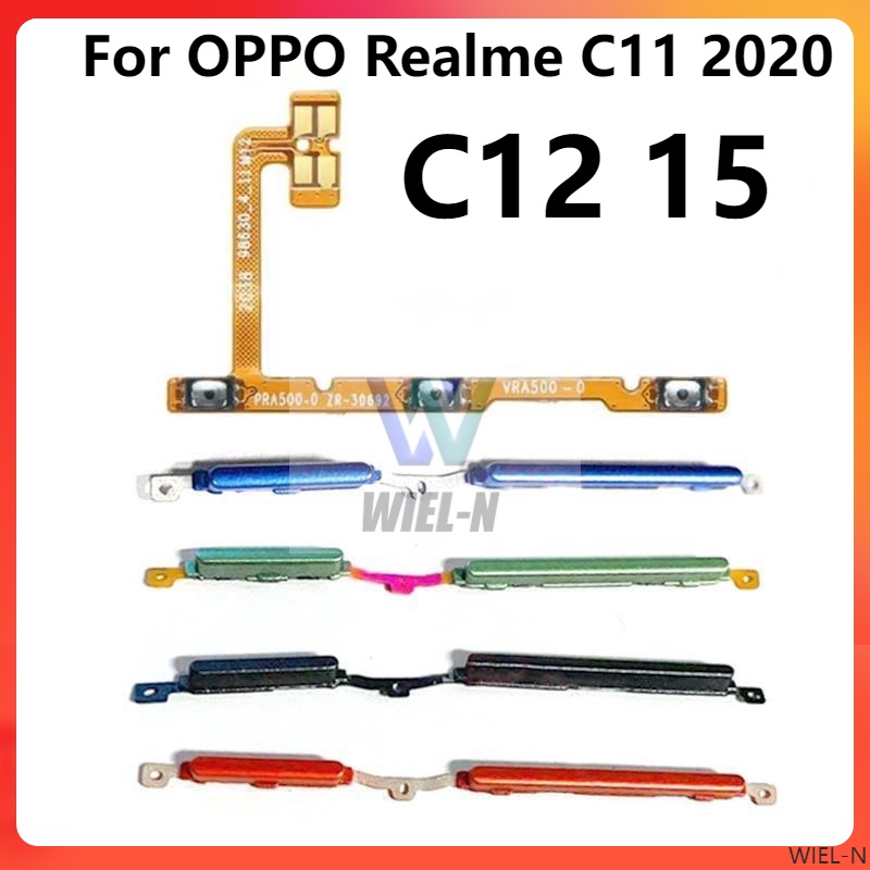 For OPPO Realme C12 C15 C11 2020 power switch mute switch control key volume button cable ...