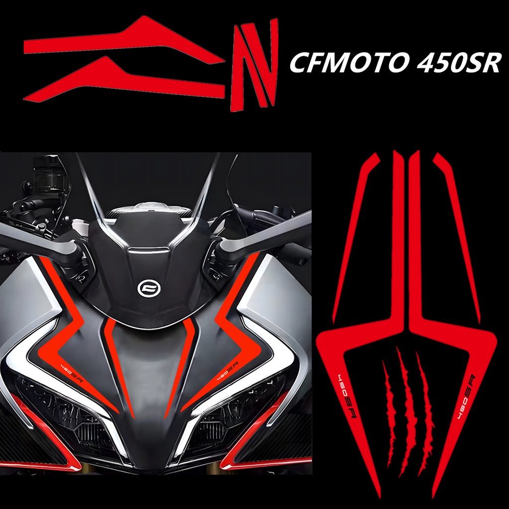 Motorcycle CFMOTO 450SR Accessories Reflective Front Fairing Sticker ...