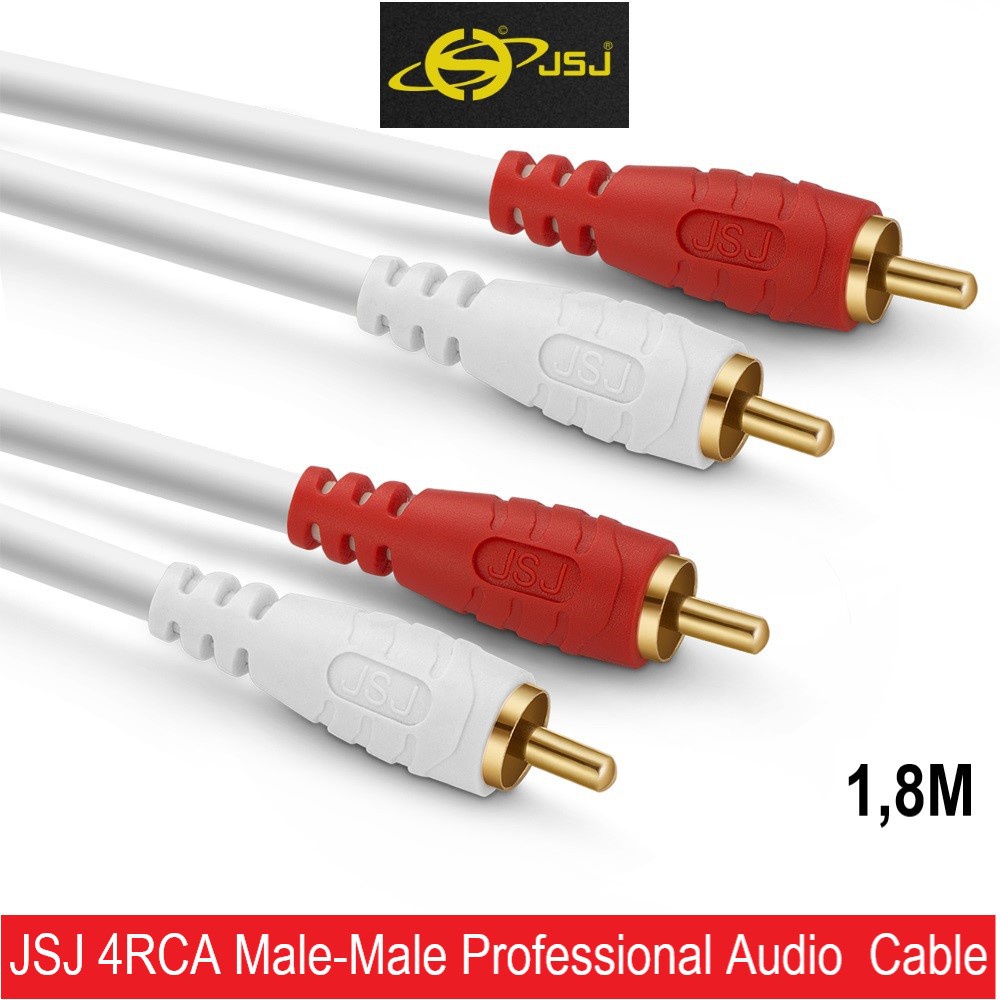 R RCA Audio/Video Cable-AV Cable-Red Yellow White Cable 2 RCA 2 JSJ ...
