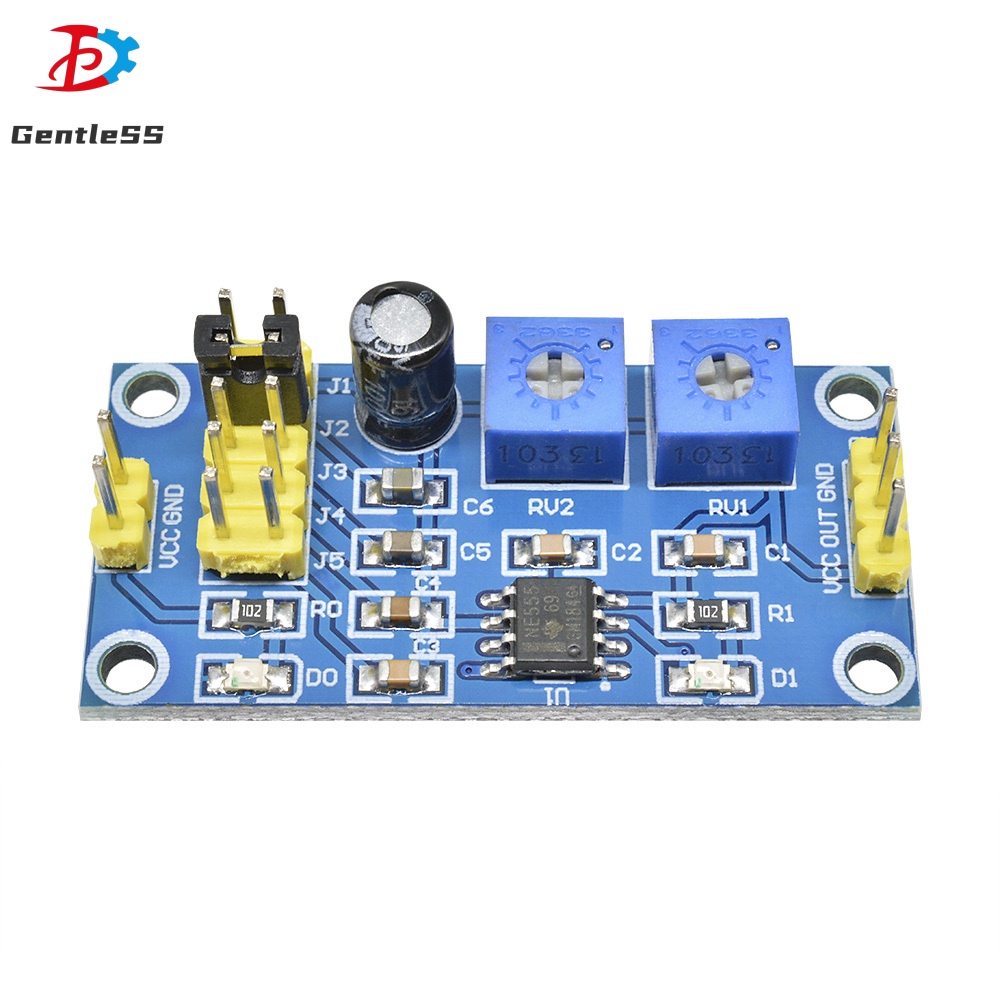 NE555 Timer Breakout Module Adjustable Square Wave Pulse Generator ...