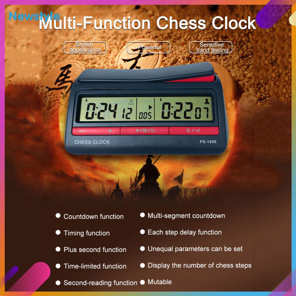 Professional Chess Clock Board Game Stopwatch Multipurpose Portable