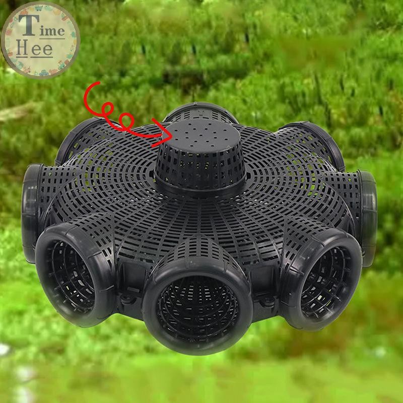 TIMEHEE 8 Holes Upgraded Catch Loach Lobster Yellow Eel Cage Outdoor ...