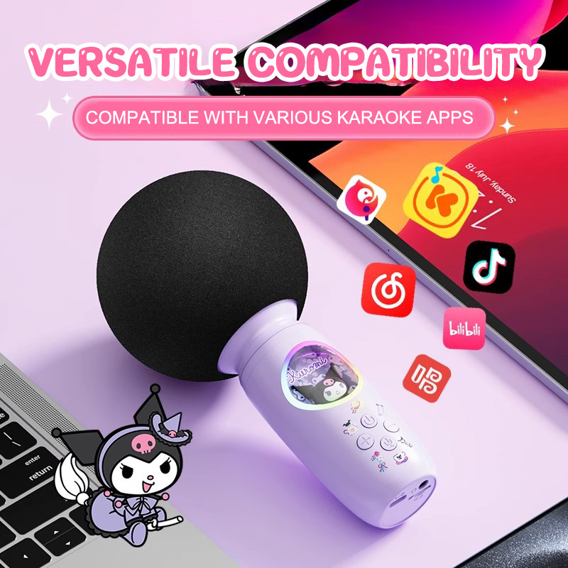 ML03 Sanrio Bluetooth Wireless Microphone Speaker 2-in-1 Family ...