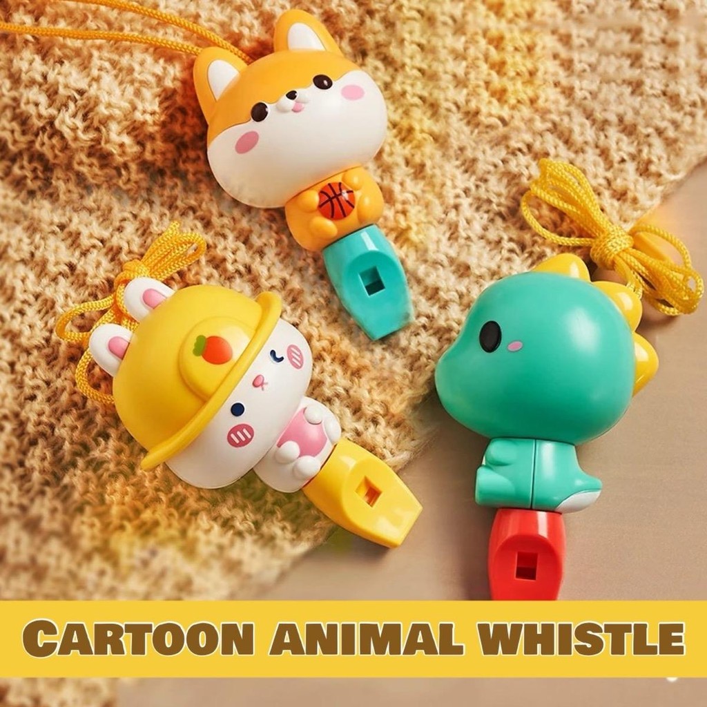 Cartoon Whistle For Kids Portable Cute Fun Whistle Toys with Lanyard ...