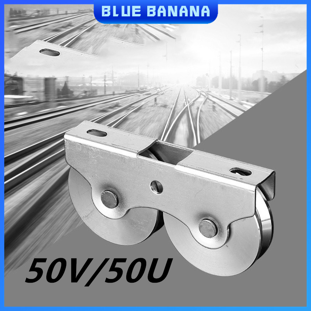 2 Inches V/U Groove Heavy Duty Sliding Gate Track Roller Double Roller ...