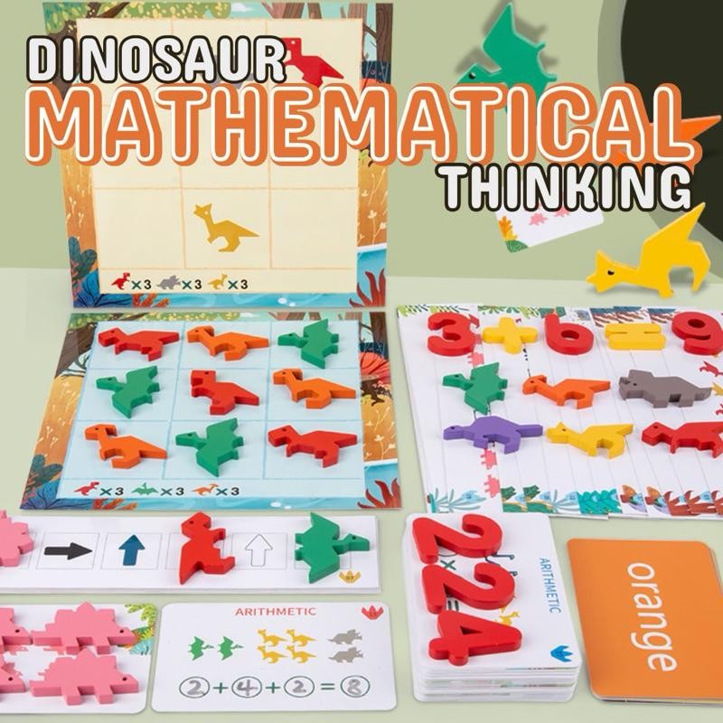 Dinosaur Mathematical Thinking Math Toys Educational For Children Color ...