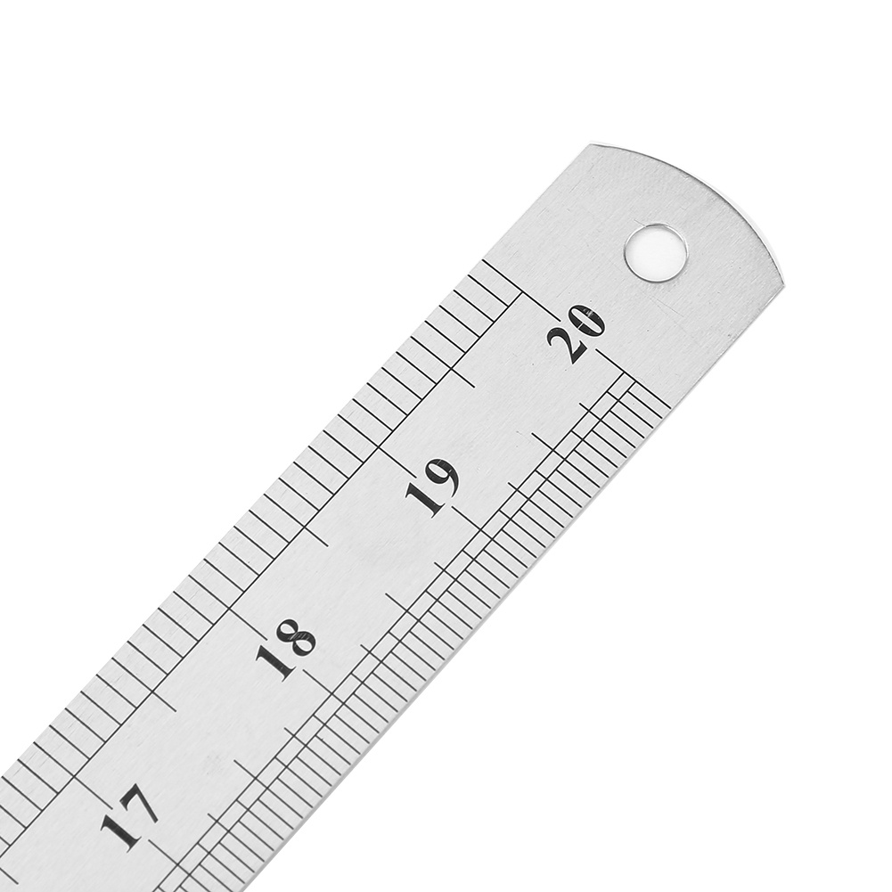 Stainless Steel Metal Straight Ruler Precision Double Sided Learning ...