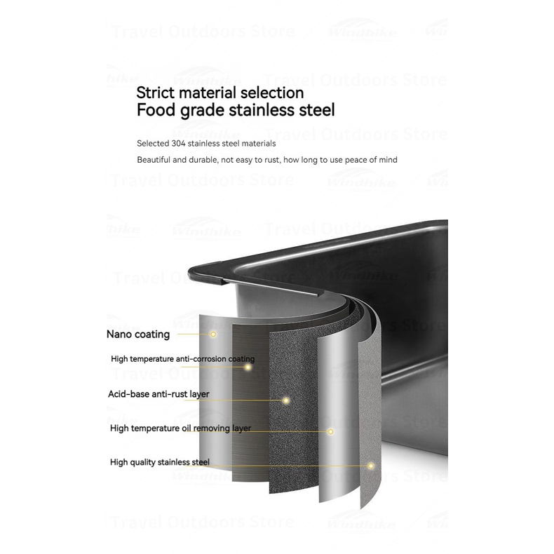 Naturehike IGT Compatible 6L Wash Sink Integrated Table Stainless Steel ...