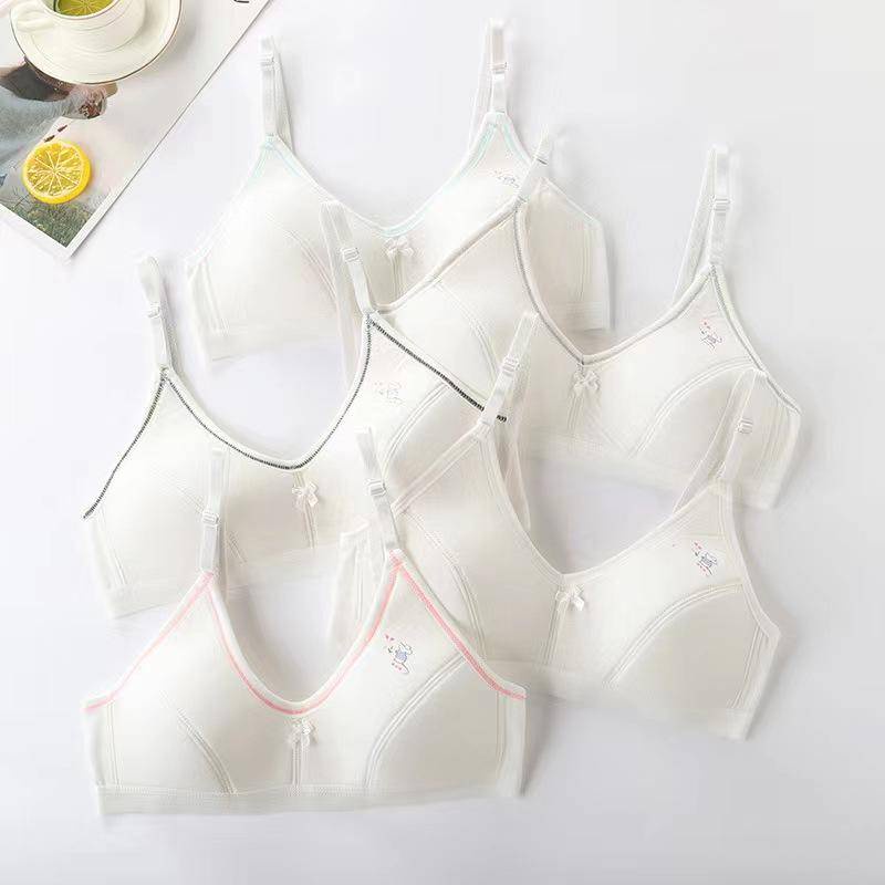 10-17Y Kids Bra Baby Bra Teen Bra Soft Solid Color Student Underwear ...