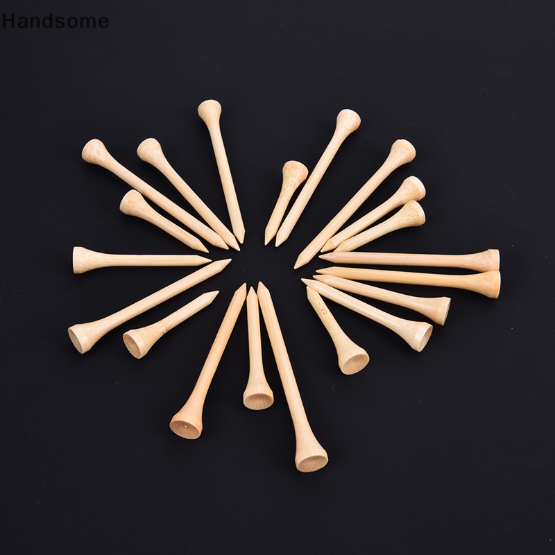Handsome- 100Pcs/Set Golf Tees Bamboo Tee Golf Balls Holder 4 Size ...