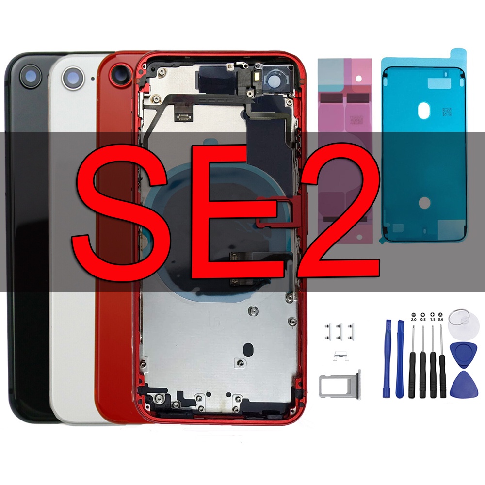 Pre-installed Back Housing For iPhone SE 2020 Battery Cover Middle ...