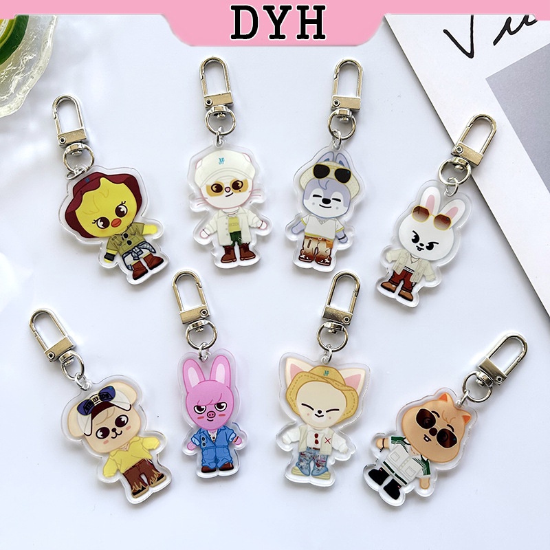 Kpop Stray Kids Keychain Cute 5-STAR Dome Tour 2023 Acrylic KeyRing ...