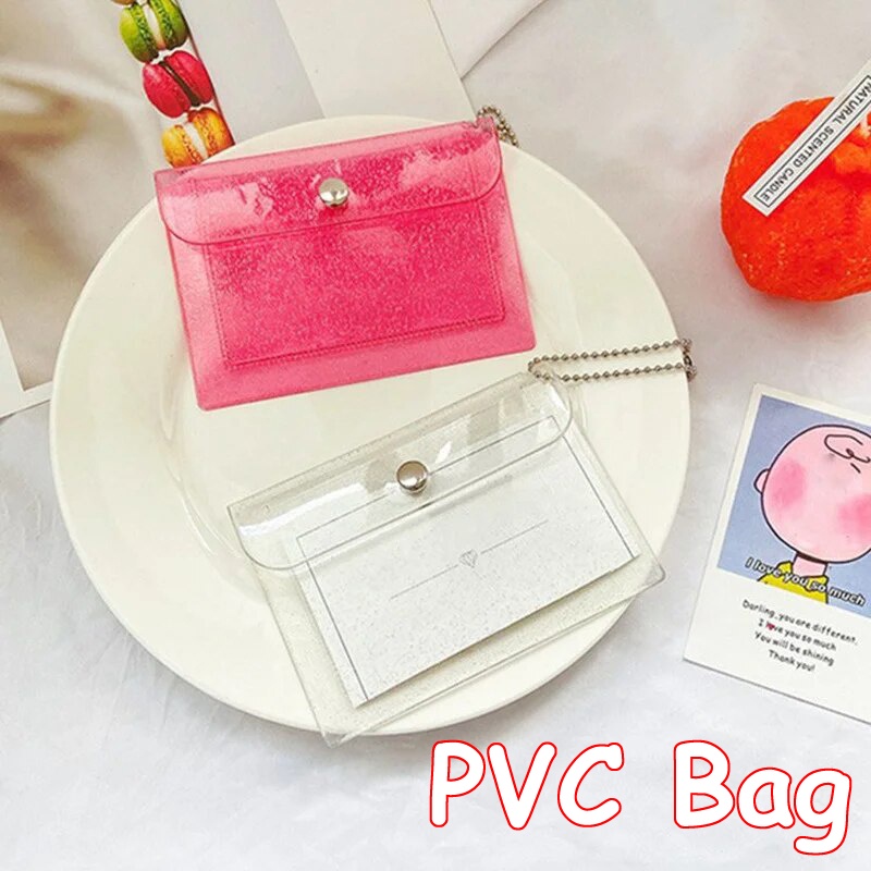 Fashion Transparent Waterproof PVC Card Bag/Business Card Holder/Mini ...