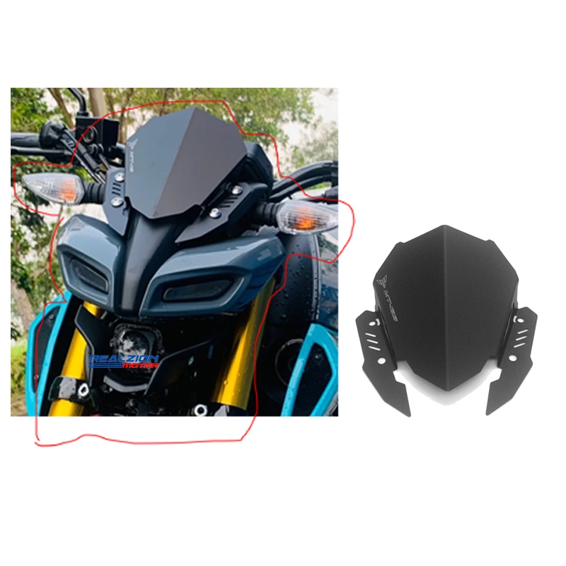 REYGEAK fit YAMAHA New MT15 Body & Frame Windshield parts para sa MT 15 ...