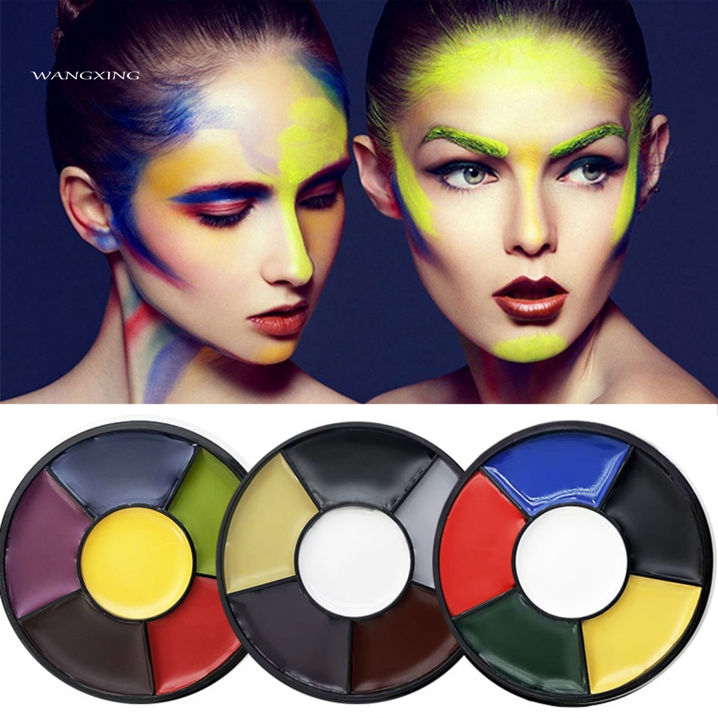 [WX] Highly Pigmented Body Paint 6-color Washable Face Body Paint for ...