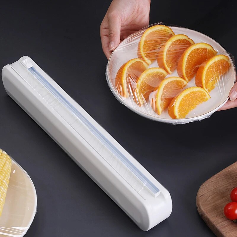 Inna Home Cling Film Plastic Food Wrap Cutting Dispenser with Slide ...