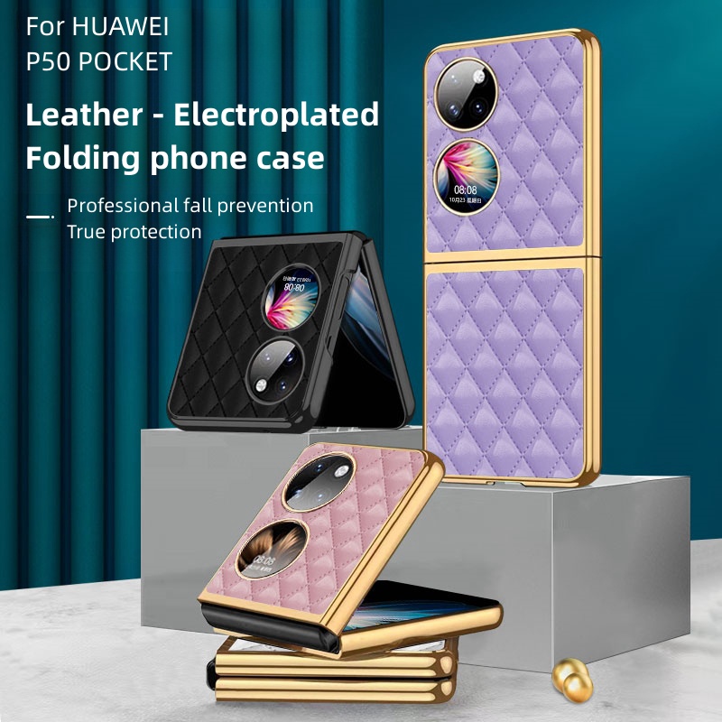 【Fold Case】Soft TPU For HUAWEI P50 POCKET Casing For Girl Shockproof ...