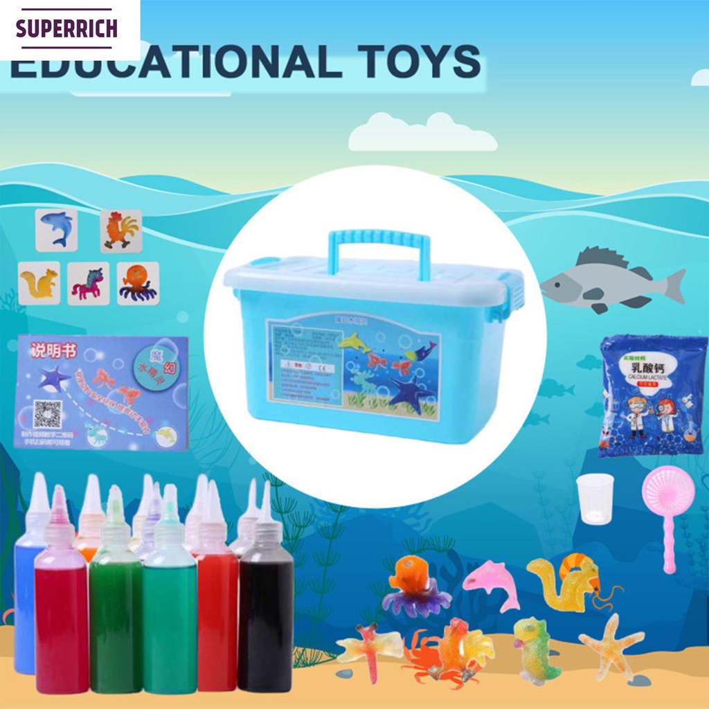 Water DIY Sea Creature Colorful Toys Figures Funny Parent-child ...