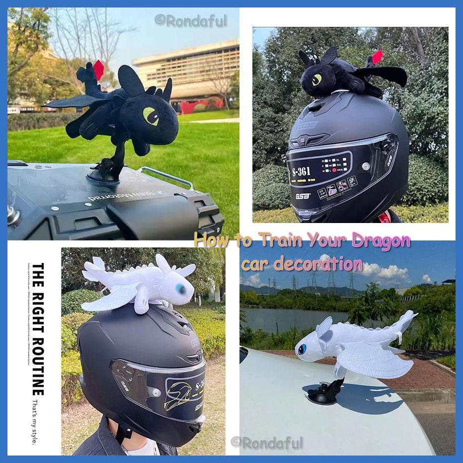 How to Train Your Dragon Night Fury Toothless Car Ornament Roof Doll ...