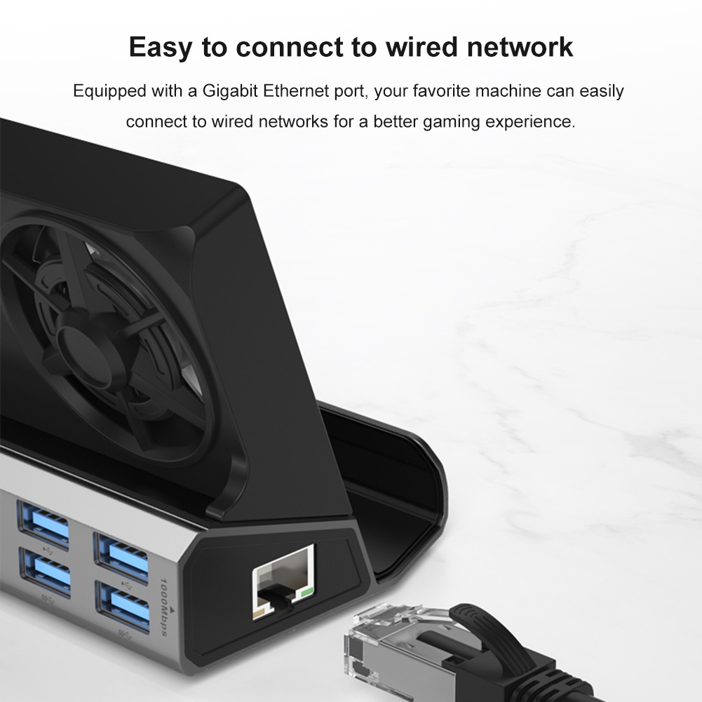 Dock Docking Station with Fan For Asus ROG Ally 4K/60Hz Gigabit ...