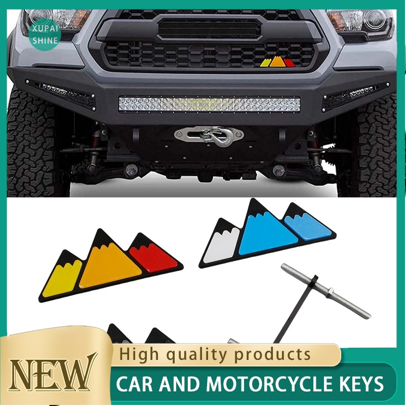 xps 1 ABS New Grille tricolor emblem Snow mountail badge Three-color ...