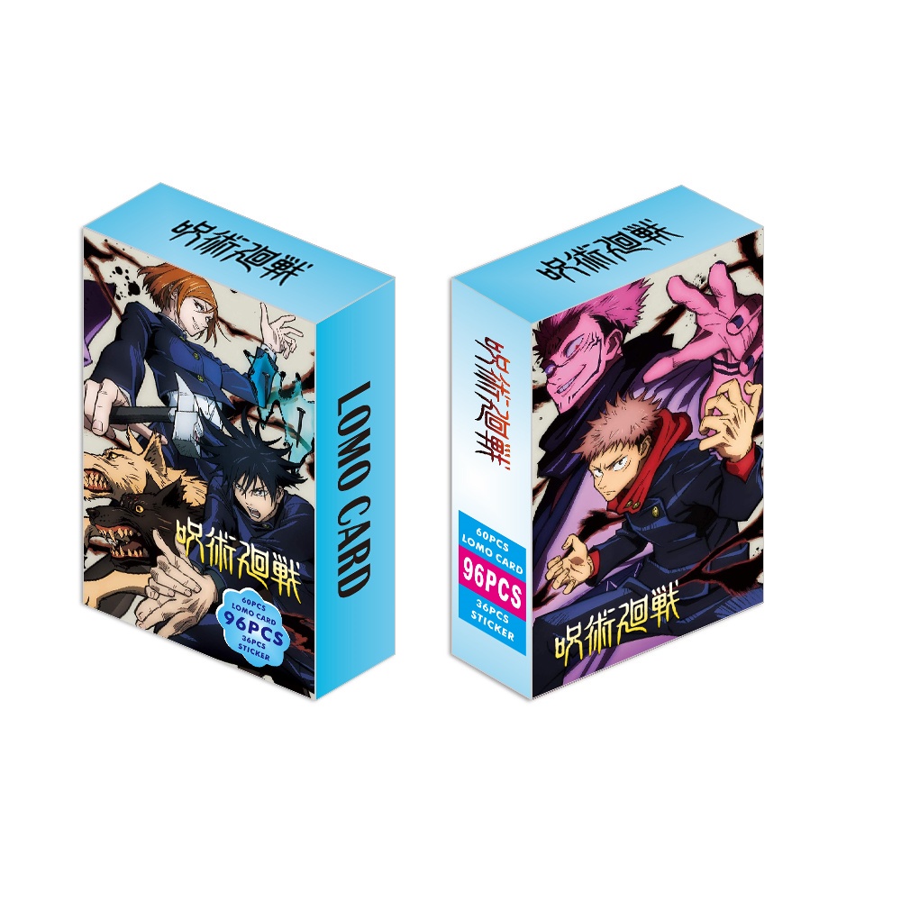 92-96pcs/box Genshin Lomo Cards JoJo's Bizarre Adventure Honkai Star ...