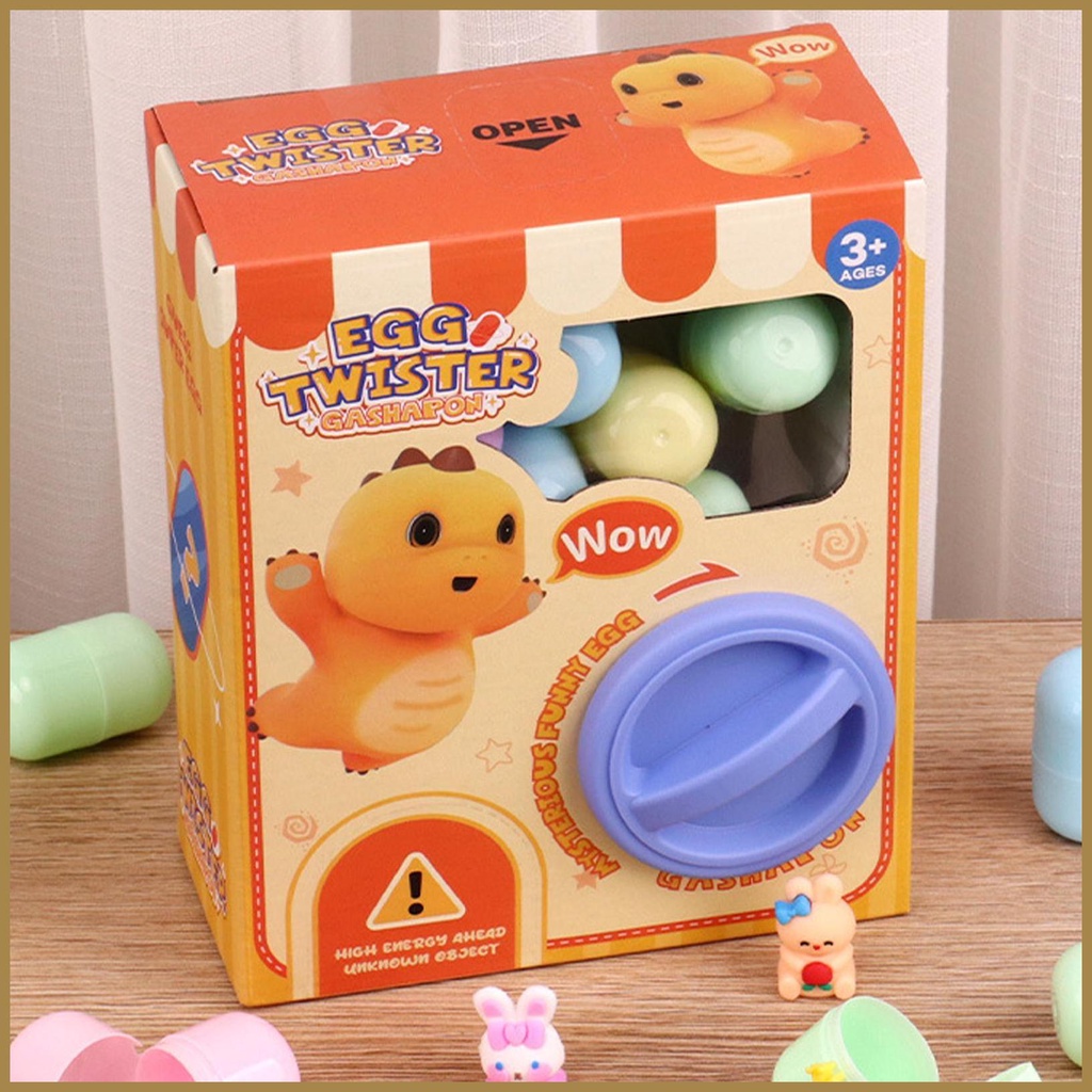 Egg Twisting Machine Toy Mini Claw Arcade Cartoon Doll Catching Game ...