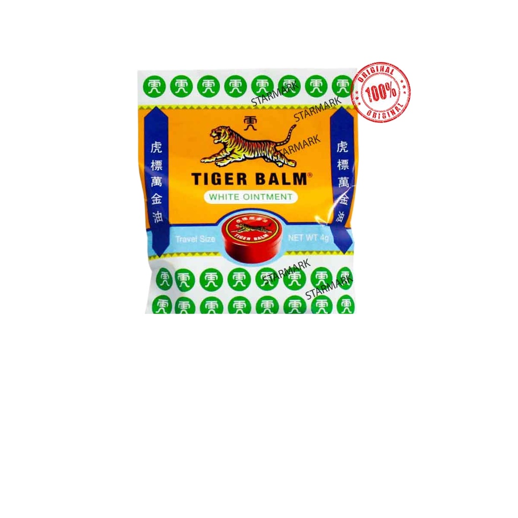 Tiger Balm Balms WHITE Ointment in Tin Can 4g SMALL Authentic - 3 Pcs ...
