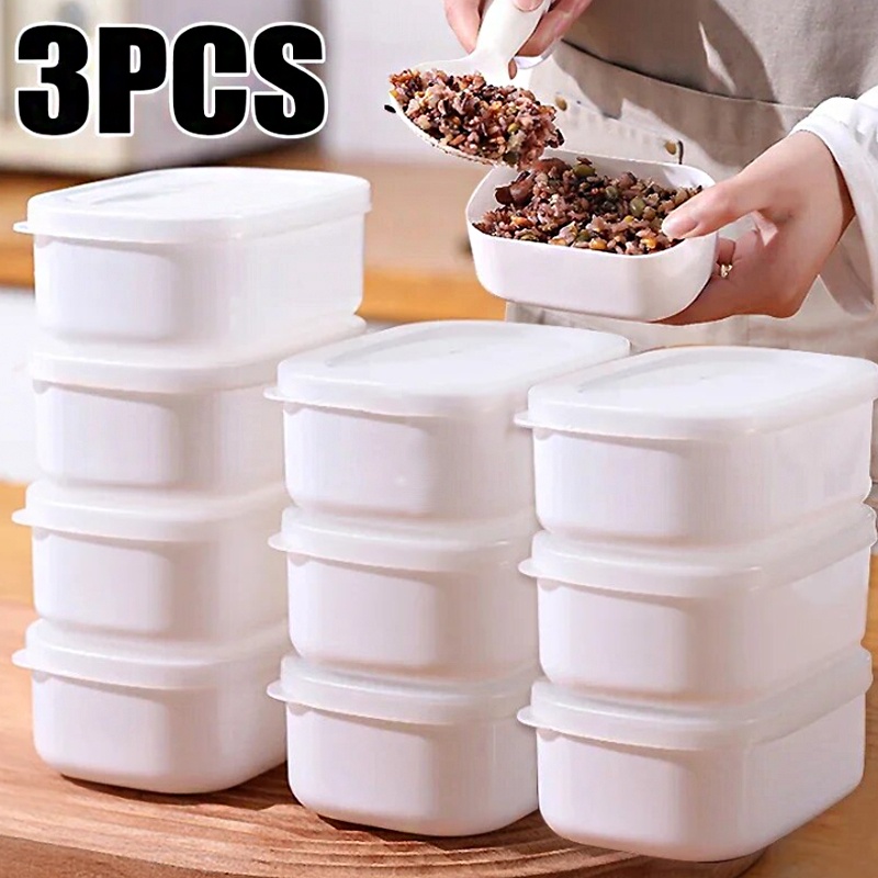 3/5/10Pcs Multi-grain Rice Storage Boxes/Kitchen Refrigerator Meat Rice ...