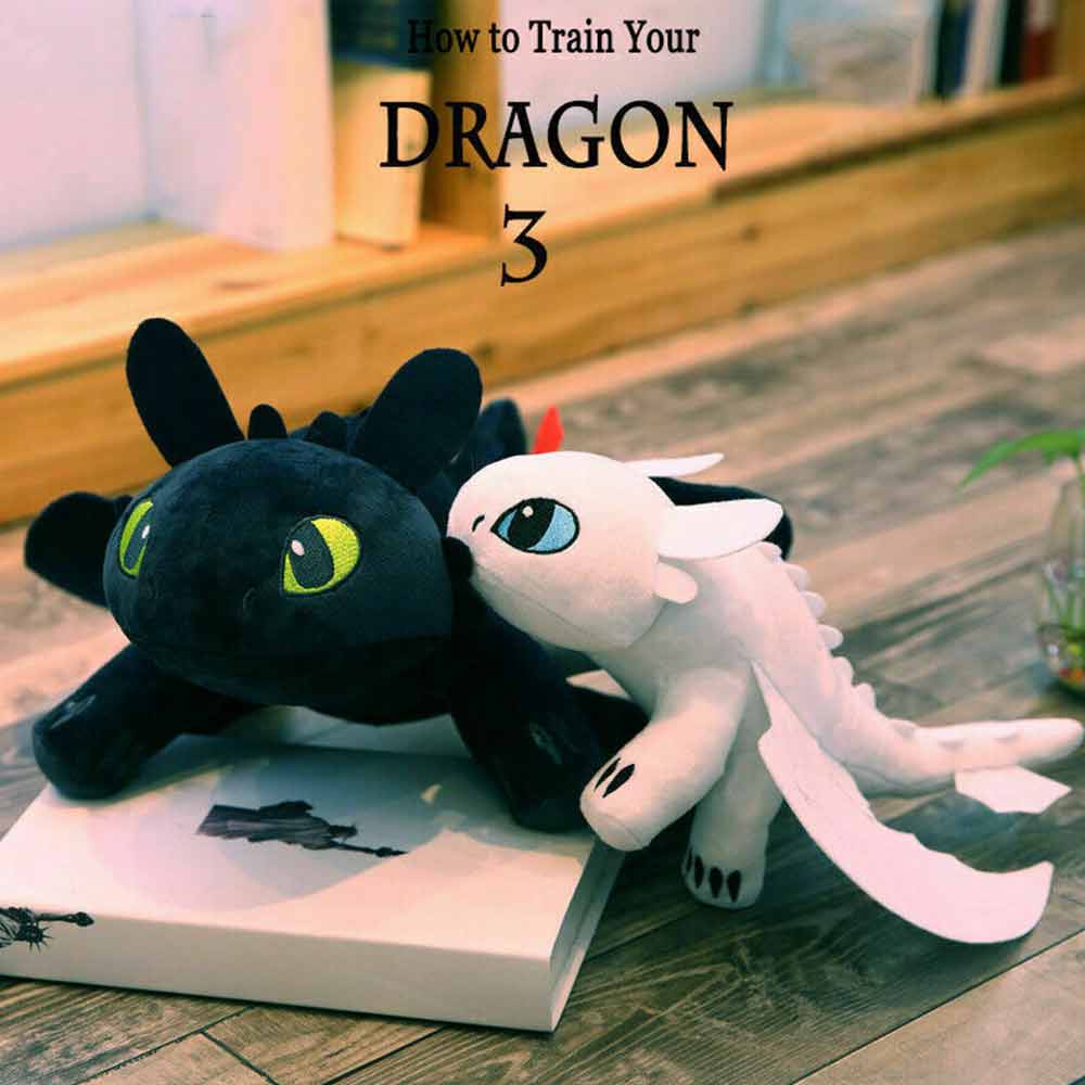 Toothless Night Fury Soft Toy Teddy How to Train Your Dragon Plush Doll ...