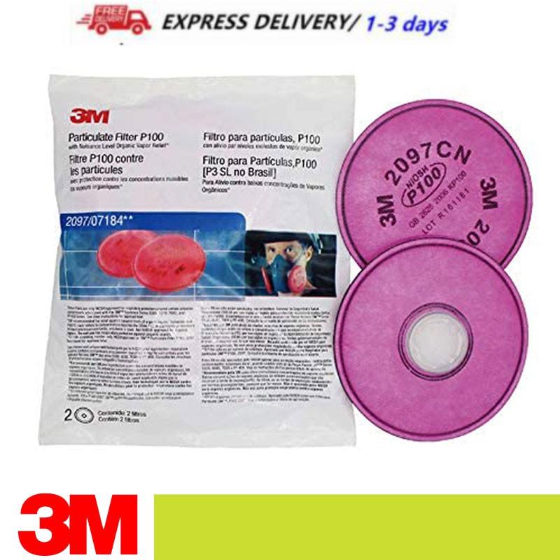 3M 2097 P100 Filter compatible with 6200 7502 6502 6800 FX respirators ...