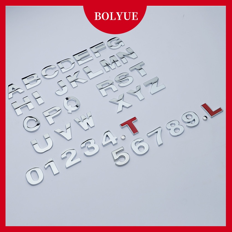 3d Aluminum Alloy Car Stickers Diy Tail Stickers Car Displacement Label ...