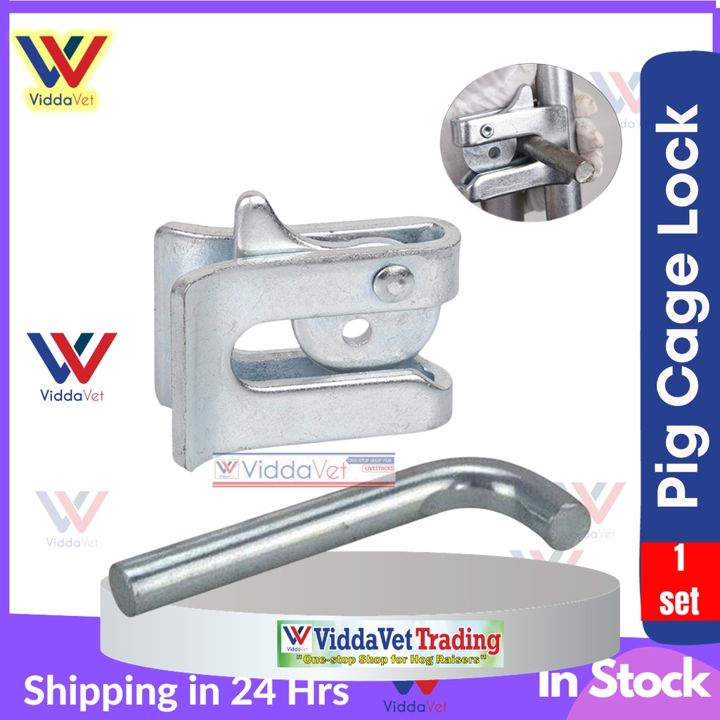 1 set Galvanized door lock for pens door lock for pig pens pig ...