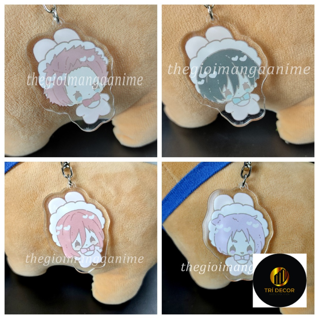 (COTTON RABBIT) BLUE LOCK printed keychain Striker No. 1 anime chibi ...