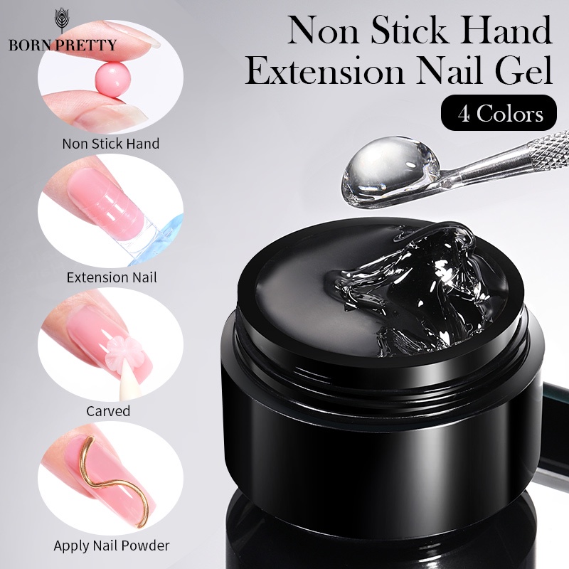 Non Stick Hand Extension Gel Nail UV Gel Carving Flower Gel Nail ...