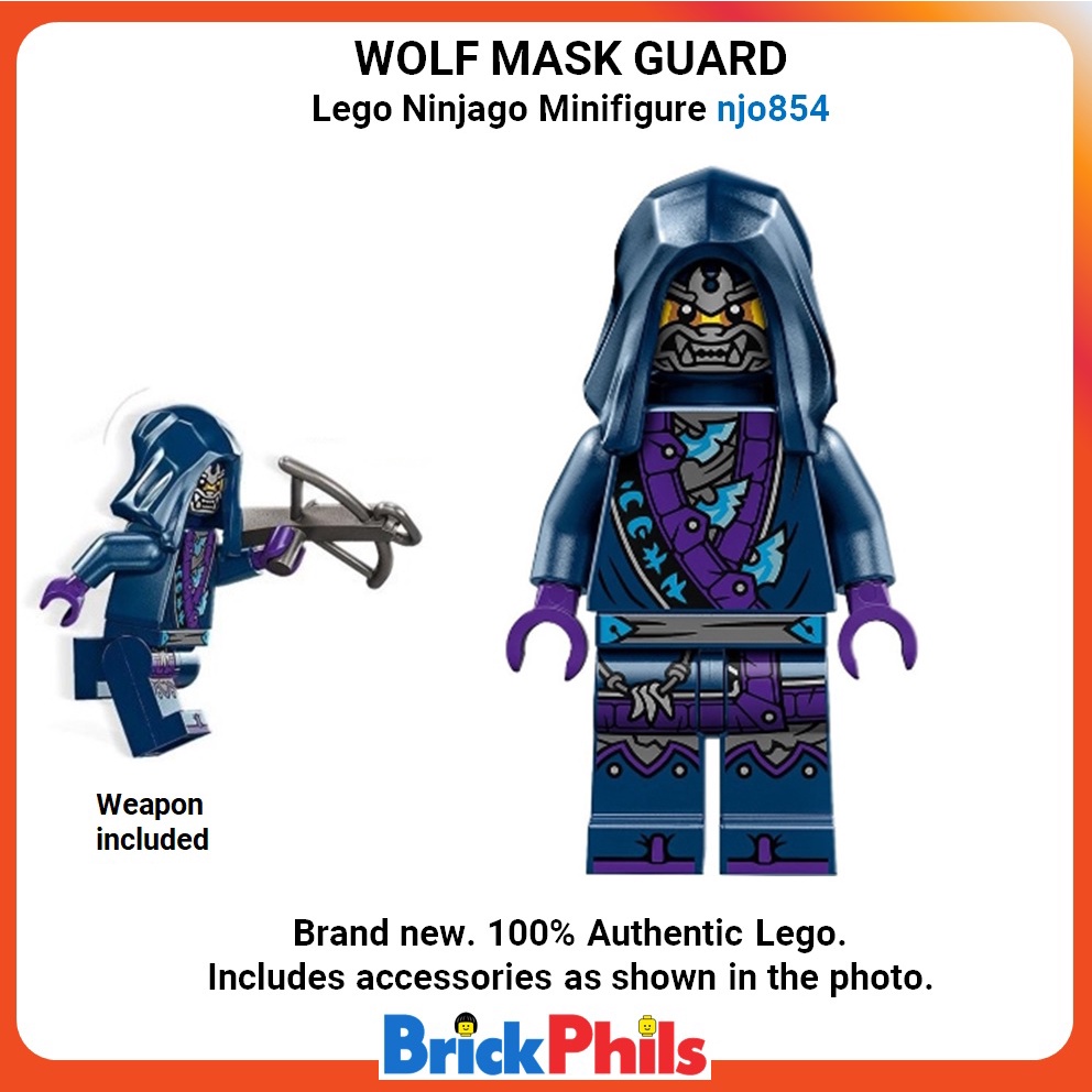 Lego Ninjago Minifigure njo854 Wolf Mask Guard | Shopee Philippines