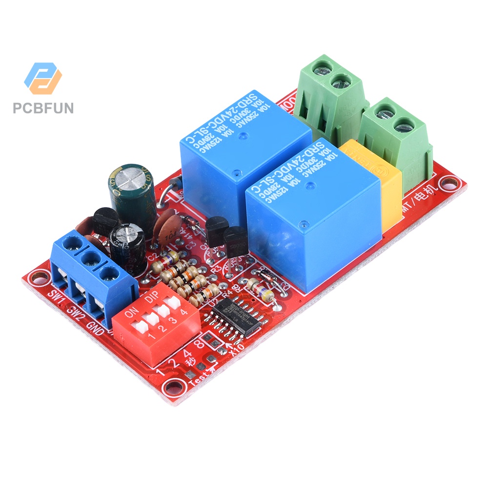 Pcbfun 5V/12V/24V 10A Switching DC Motor Forward and Reverse Relay Module | Shopee Philippines