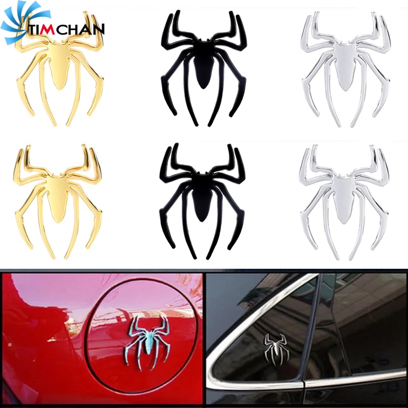 Universal Silver Bumper Decoration - Creative 3D Car Decorative ...
