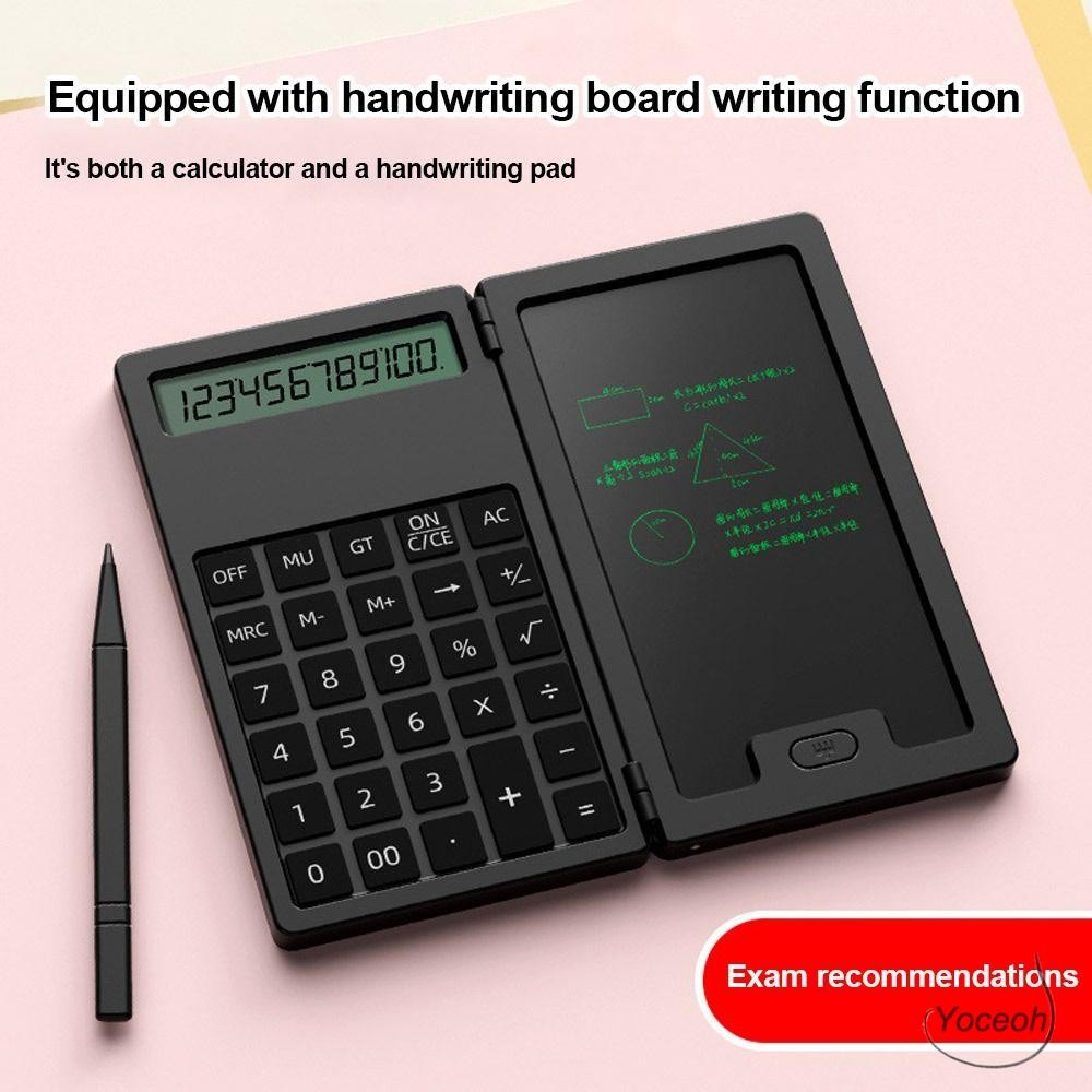 YOCEOH Scientific Calculators, 12-Digit Writing Pad Math Calculator, Portable With Stylus ...