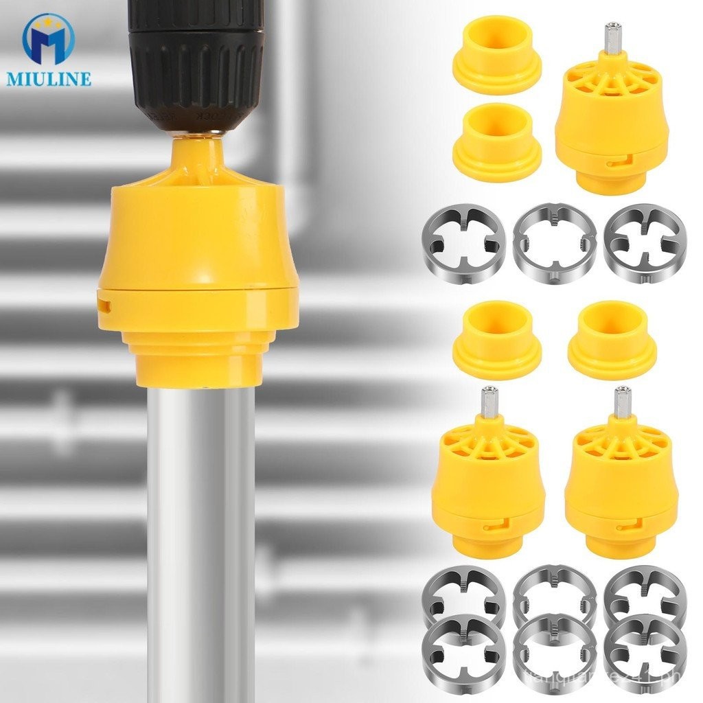 6/12Pcs PVC Thread Maker Tool Plastic Pipe Threader Kit with 1/2 Inch 3 ...