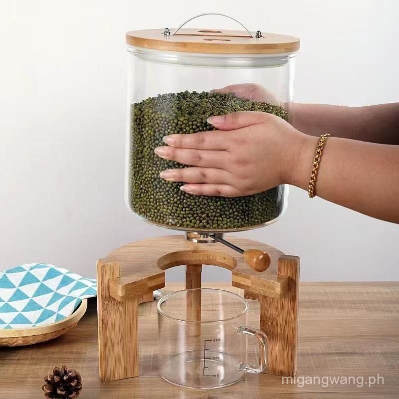 【PH Local Send】5L 8L 10L glass rice dispenser rice jar storage ...