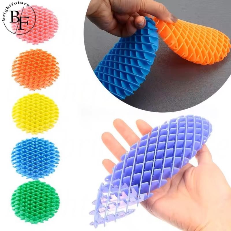 Fidget Worm Squeeze Toy Six Sided Small Worm Decompression Toy Kids ...