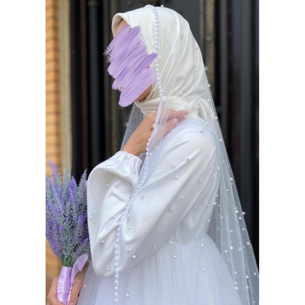 2M Slayer Bridal Veil Pearl manten wedding accessories fashion uniform ...